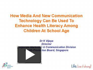 PPT – How Media And New Communication Technology Can Be Used To Enhance ...