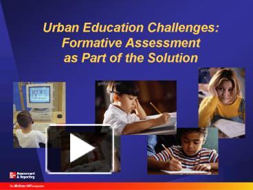 Urban Education Challenges: Formative Assessment as Part of the ...