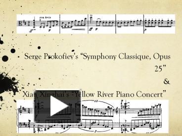 Serge Prokofiev presentation | free to view