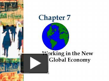 Working in the New Global Economy presentation | free to view