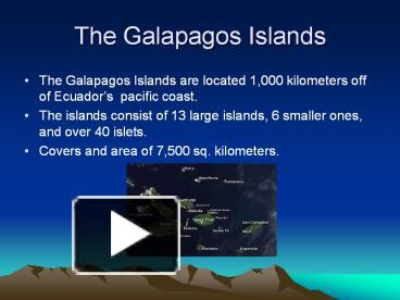 The Galapagos Islands presentation | free to download