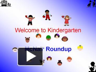 PPT – Welcome to Kindergarten PowerPoint presentation | free to ...