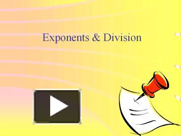Exponents presentation | free to download