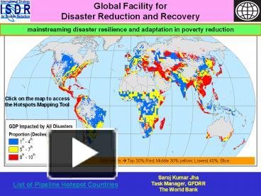 Global Facility for Disaster Reduction and Recovery presentation | free to view
