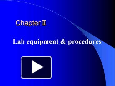 PPT – Lab equipment PowerPoint presentation | free to view - id: 5696c8 ...