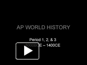 AP WORLD HISTORY presentation | free to download
