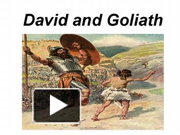 David and Goliath presentation | free to view