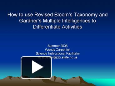 PPT – How to use Revised Bloom PowerPoint presentation | free to ...