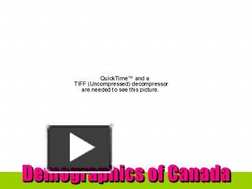 PPT – Demographics of Canada PowerPoint presentation | free to view ...
