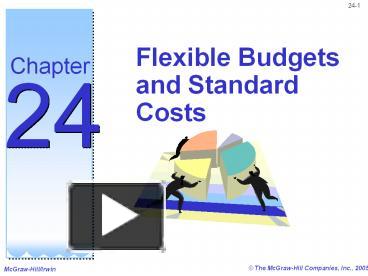 Flexible Budgets and Standard Costs presentation | free to view