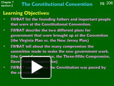 The Constitutional Convention presentation | free to view
