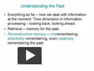 Understanding the Past presentation | free to view