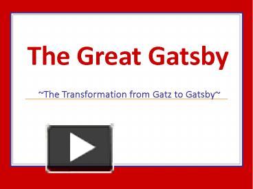 PPT – The Great Gatsby PowerPoint presentation | free to download - id ...