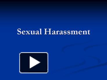 Sexual Harassment presentation | free to download