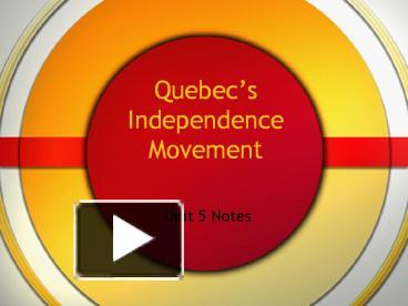 Quebec presentation | free to download