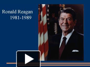 Ronald Reagan presentation | free to view
