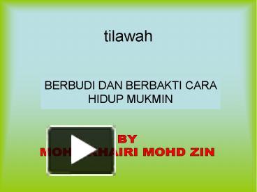 tilawah presentation | free to download