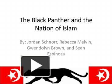 PPT – The Black Panther and the Nation of Islam PowerPoint presentation ...