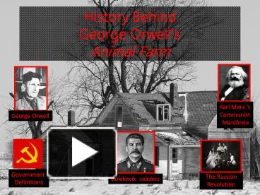 History Behind George Orwell presentation | free to download