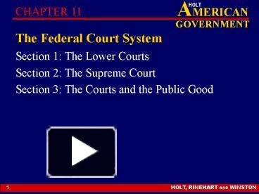 PPT – The Federal Court System PowerPoint presentation | free to ...