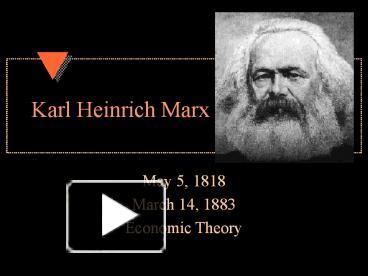 PPT – Karl Heinrich Marx PowerPoint presentation | free to download ...