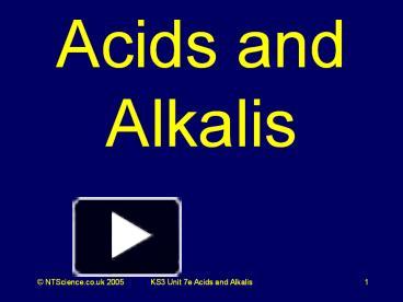 Acids and Alkalis presentation | free to download