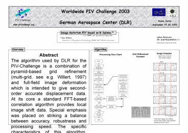 PPT – PIV Challenge 2003 PowerPoint presentation | free to download - id: 596fcb-NjFlN