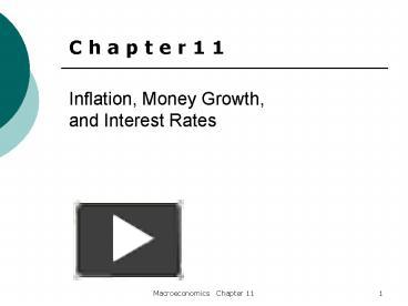 PPT – Inflation, Money Growth, PowerPoint presentation | free to view ...