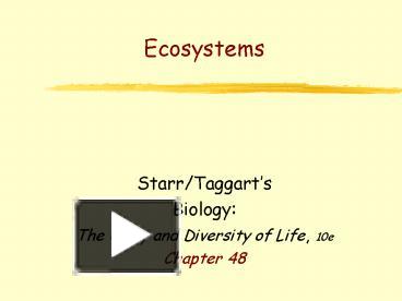 PPT – Ecosystems PowerPoint presentation | free to view - id: 5a0ad-ZDc1Z