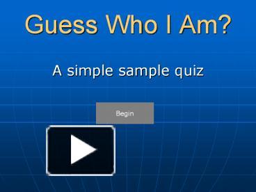 Guess Who I Am? presentation | free to download