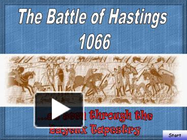 The Battle of Hastings, 1066 presentation | free to download