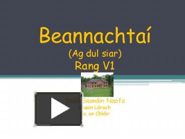 Beannachta presentation | free to download