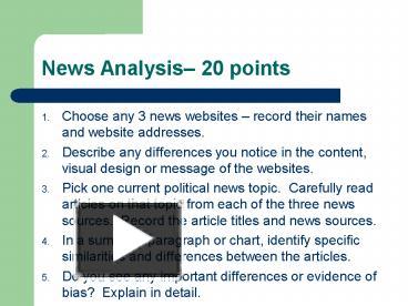 News Analysis presentation | free to download