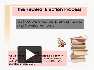 PPT – The Federal Election Process PowerPoint presentation | free to ...