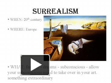 Surrealism presentation | free to view