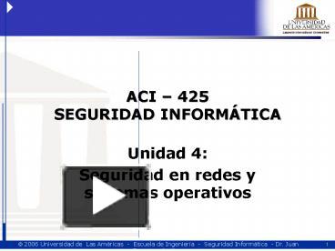 ACI presentation | free to view