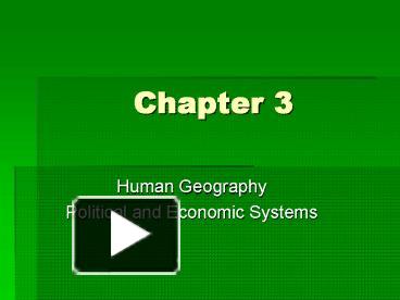 PPT – Human Geography PowerPoint presentation | free to view - id ...
