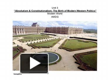 PPT – Unit 3 Absolutism PowerPoint presentation | free to view - id ...