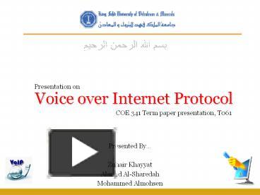 PPT – Voice over Internet Protocol PowerPoint presentation | free to view - id: 5bfe36-MzViY