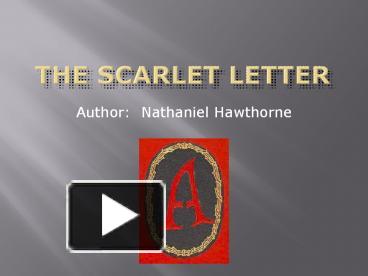 PPT – The Scarlet Letter PowerPoint presentation | free to download ...