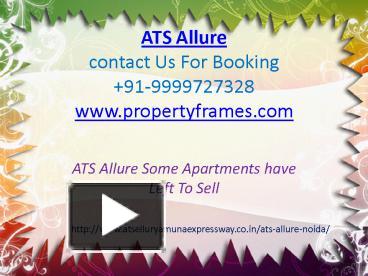 ATS Allure presentation | free to download