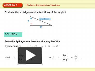 PPT – Evaluate trigonometric functions PowerPoint presentation | free ...