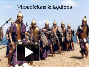 Phoenicians presentation | free to view