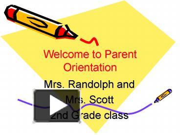 Welcome to Parent Orientation presentation | free to view