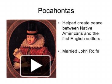 Pocahontas presentation | free to view