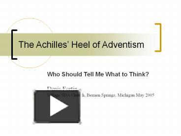 The Achilles presentation | free to download