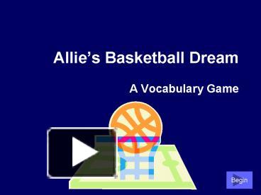 PPT – Allies Basketball Dream PowerPoint presentation | free to view ...