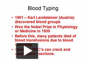 Blood Typing presentation | free to download