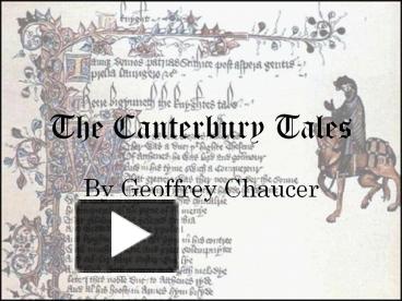 The Canterbury Tales presentation | free to download
