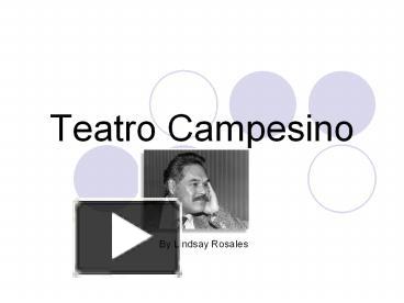 Teatro Campesino presentation | free to download